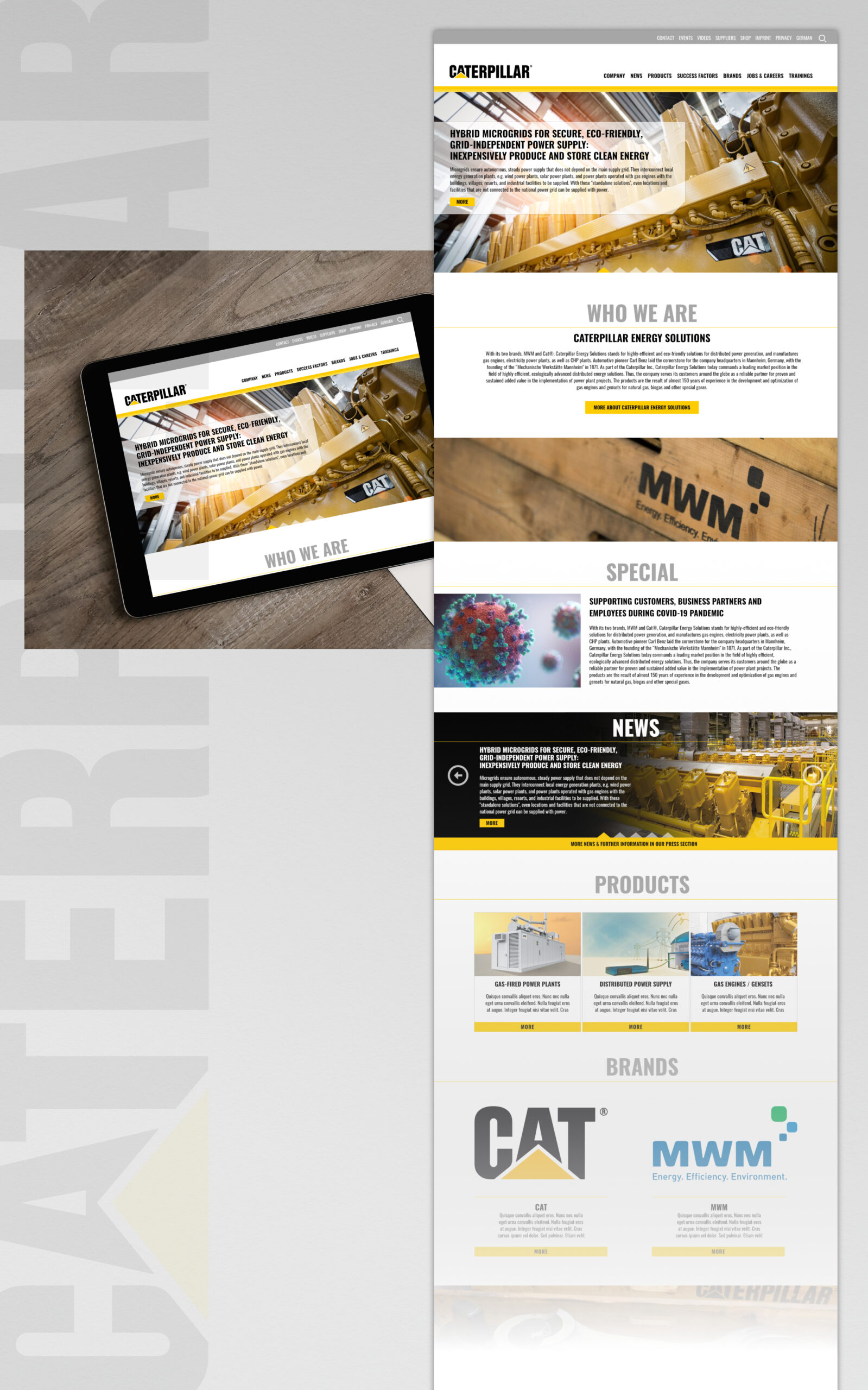 Caterpillar Energy Solutions Website Relaunch with Upgraded Information ...